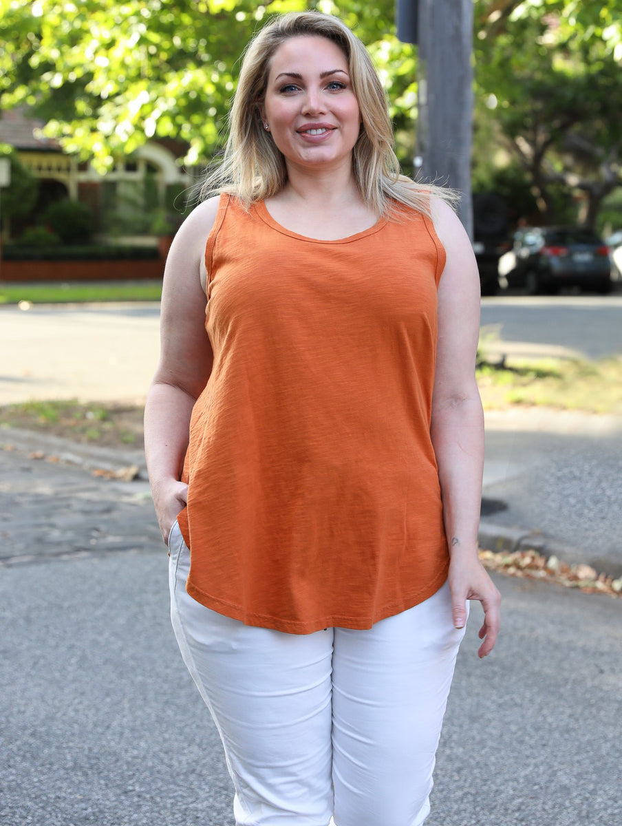 BRIT TOP - RUST – www.monacojeans.com