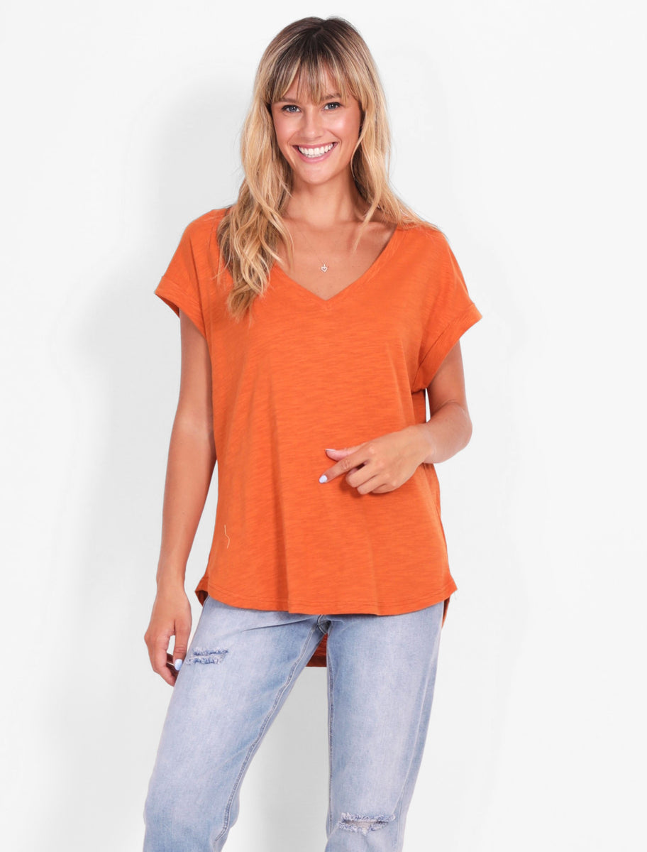 Elsa Tee - Rust – www.monacojeans.com